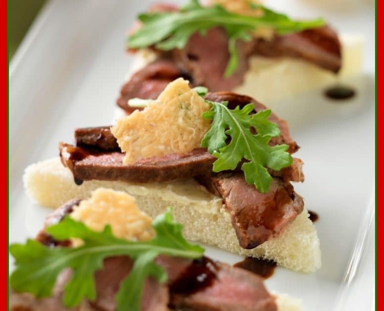 Beef Crostini with Balsamic Drizzle Appetizers | Beef Loving Texans ...